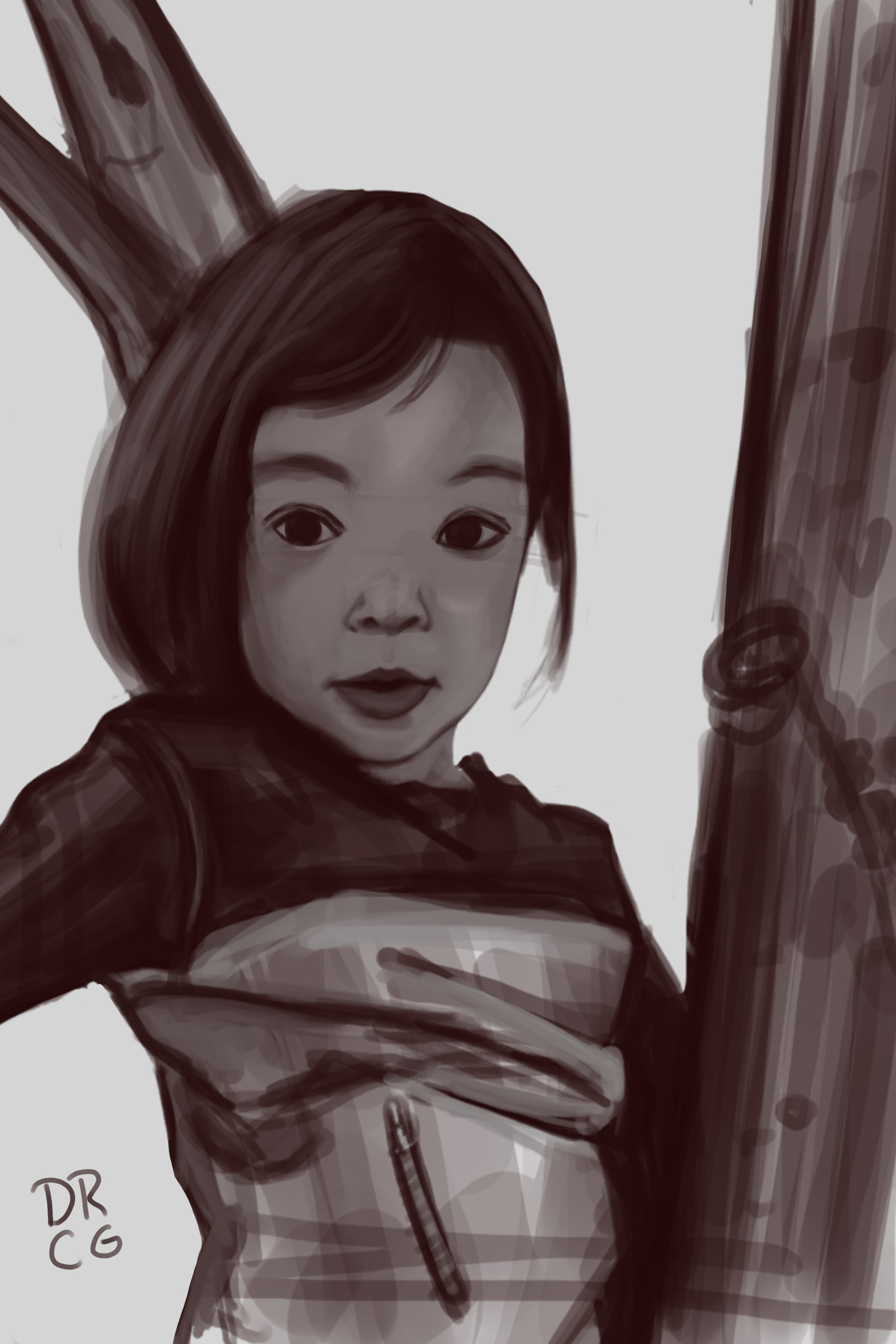 ArtStation - Little girl from (Reddit Gets Drawn)