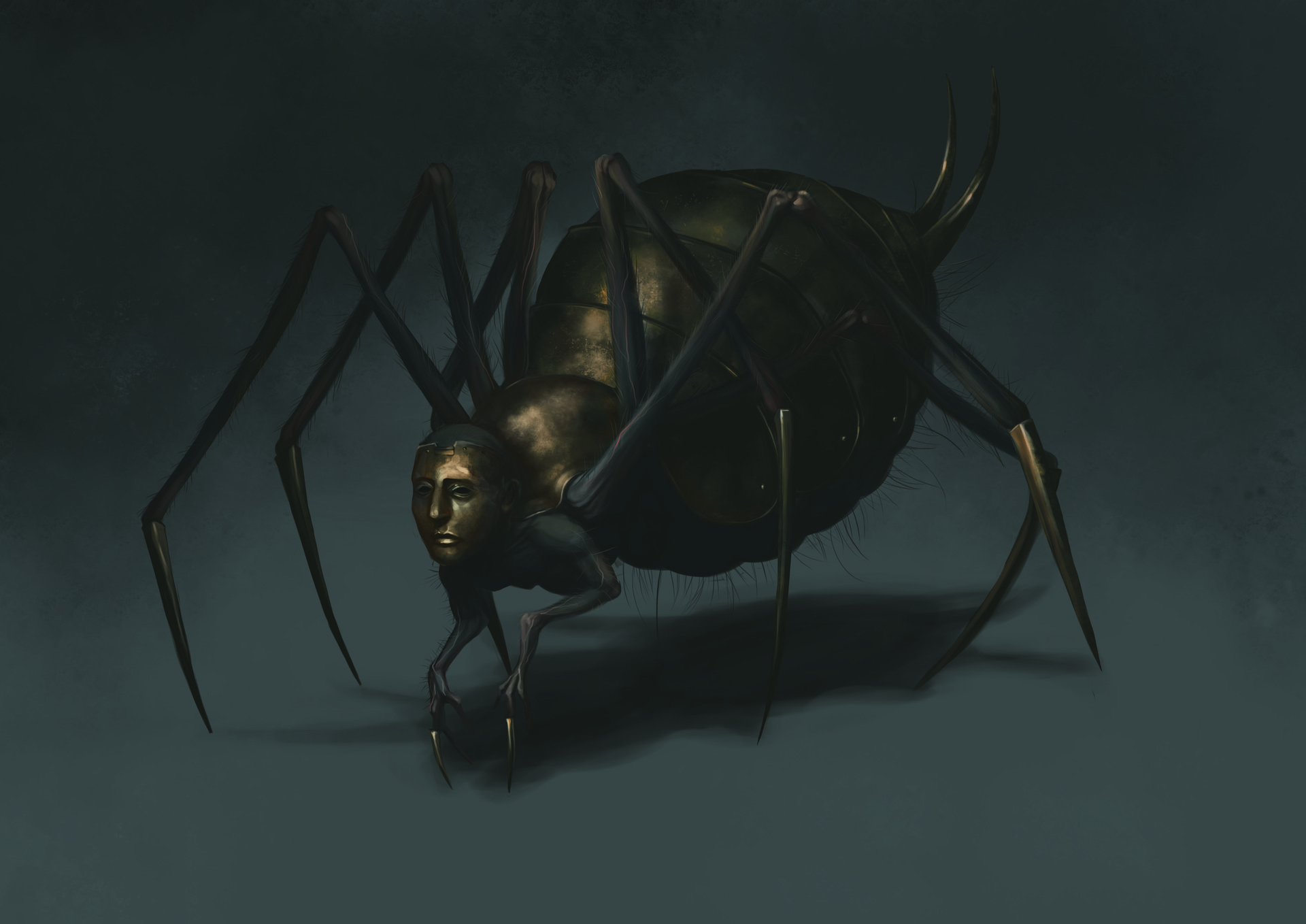 ArtStation - Damhan alla - golden spider
