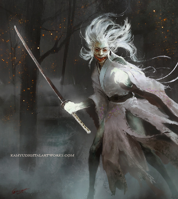 ArtStation - Oni lady