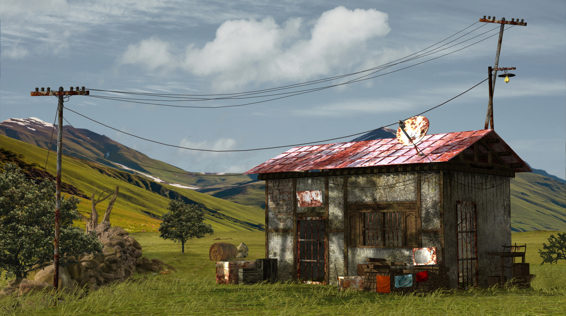 ArtStation - Hut texture