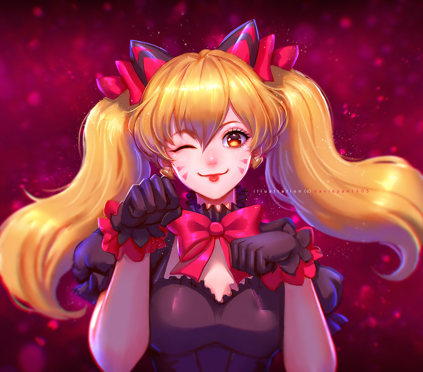 ArtStation - Black cat D.VA