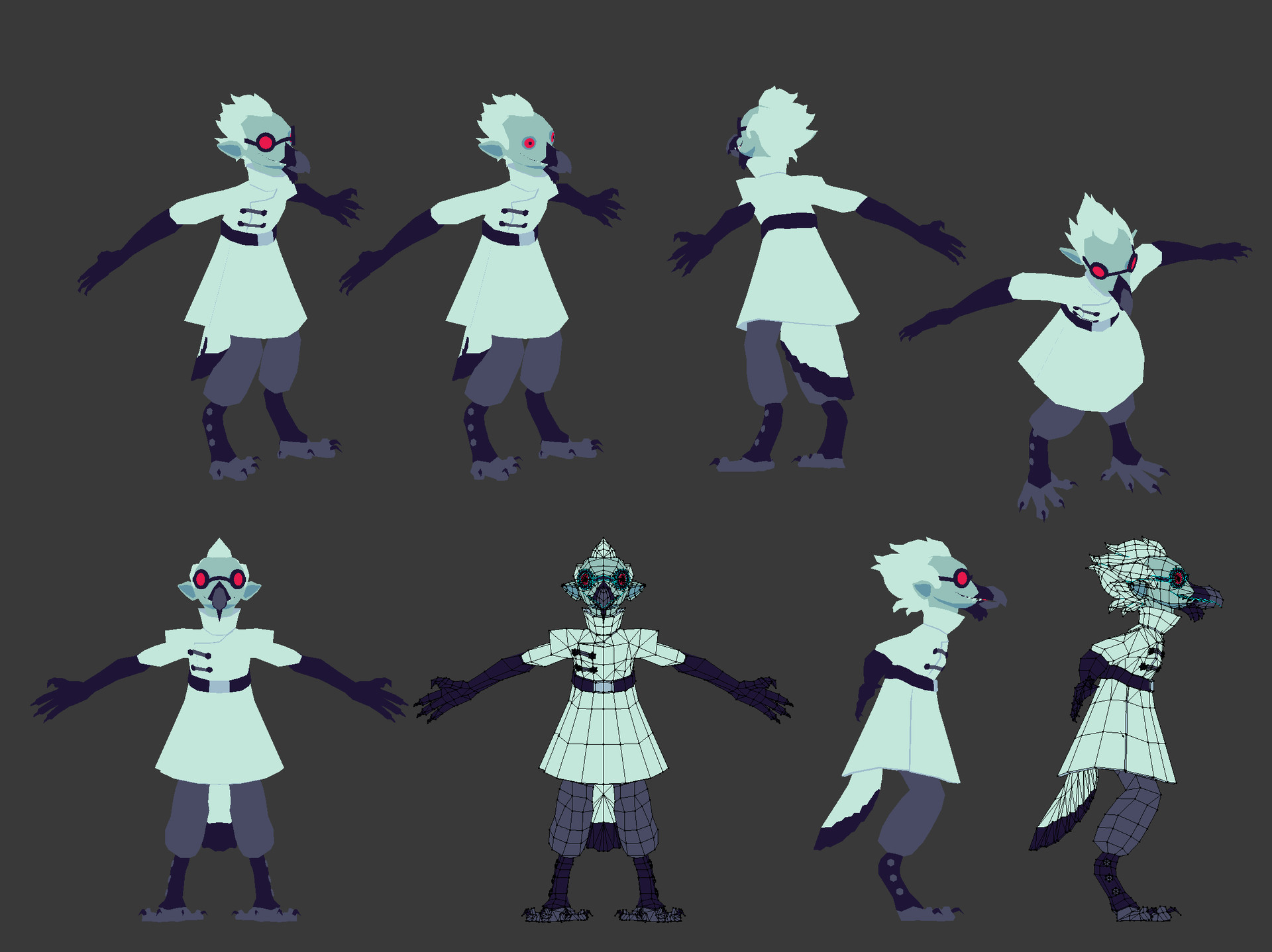 ArtStation - Low-ish Poly Character Concept: Doctor Geier