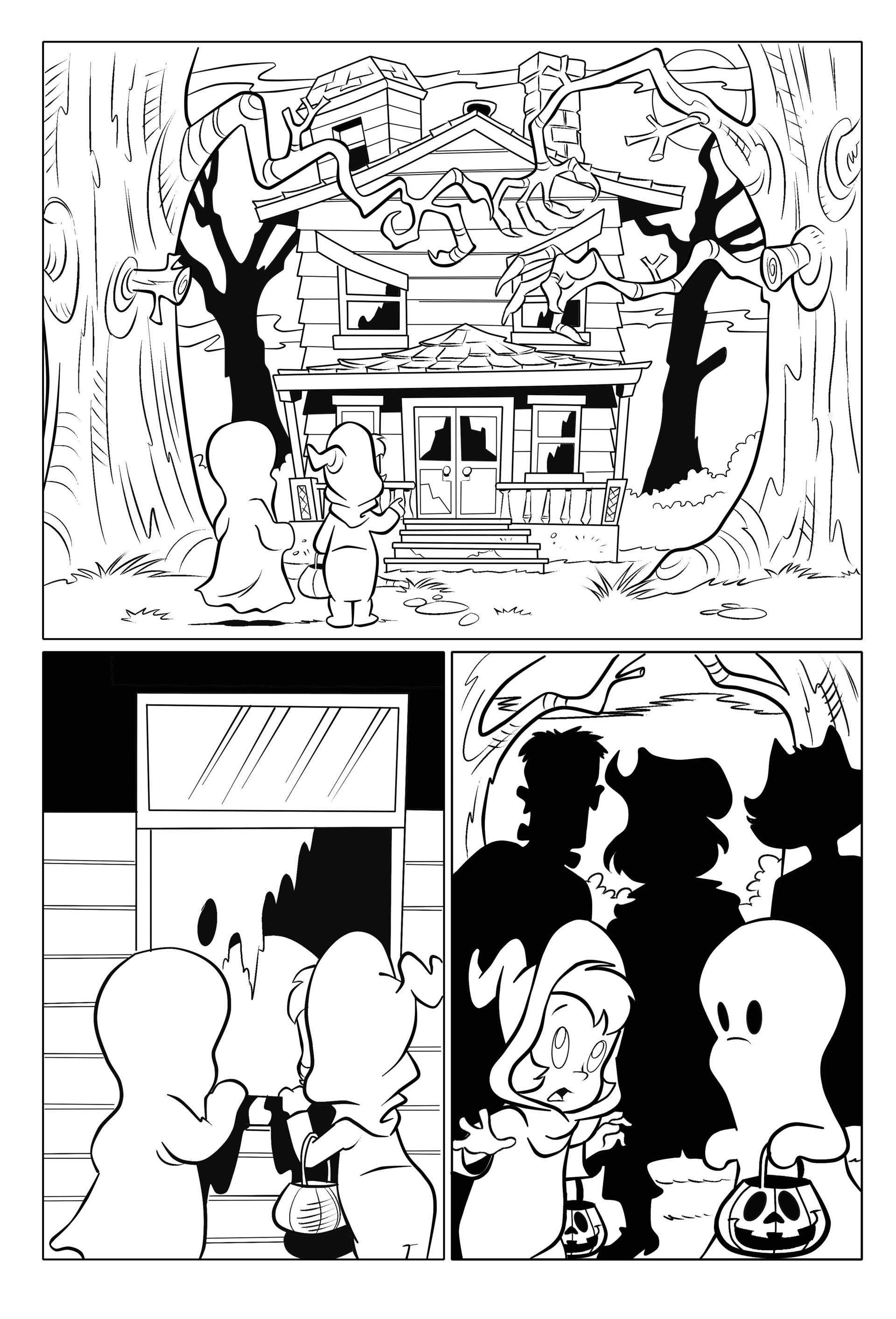 casper and wendy coloring pages