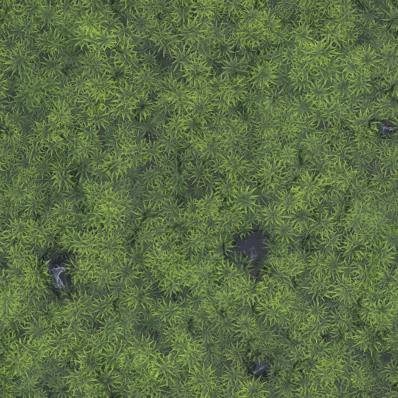 ArtStation - Handpainted Style Grassy Ground