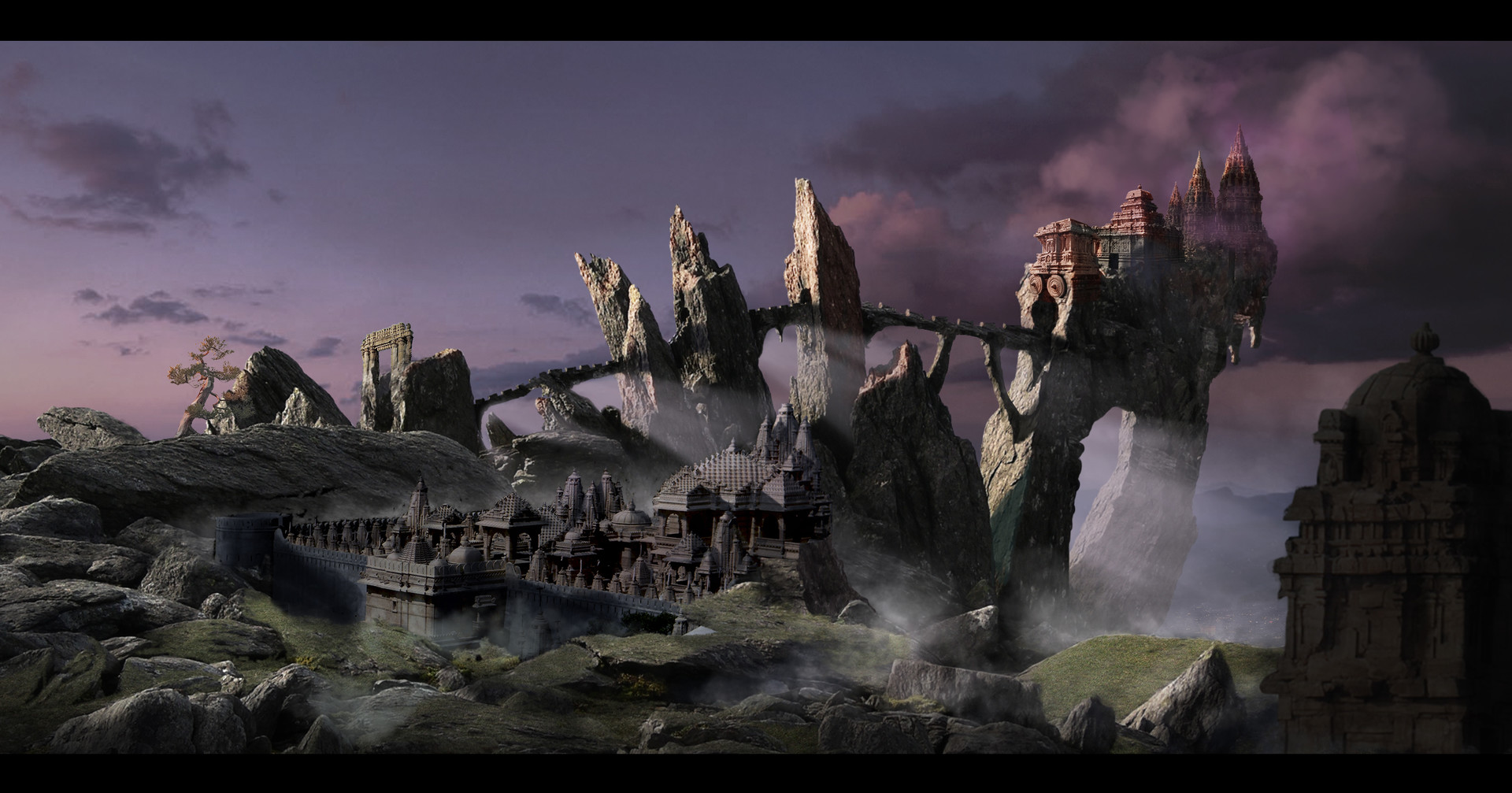 ArtStation - Cliff Temple