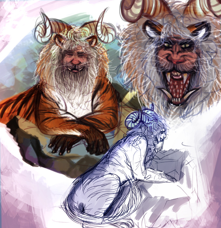 michael buda - Mantyger concept art