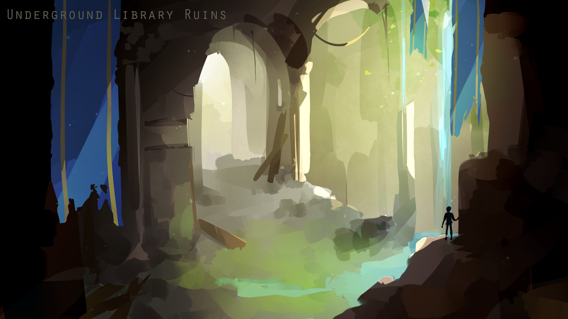 ArtStation - Underground Library Ruins