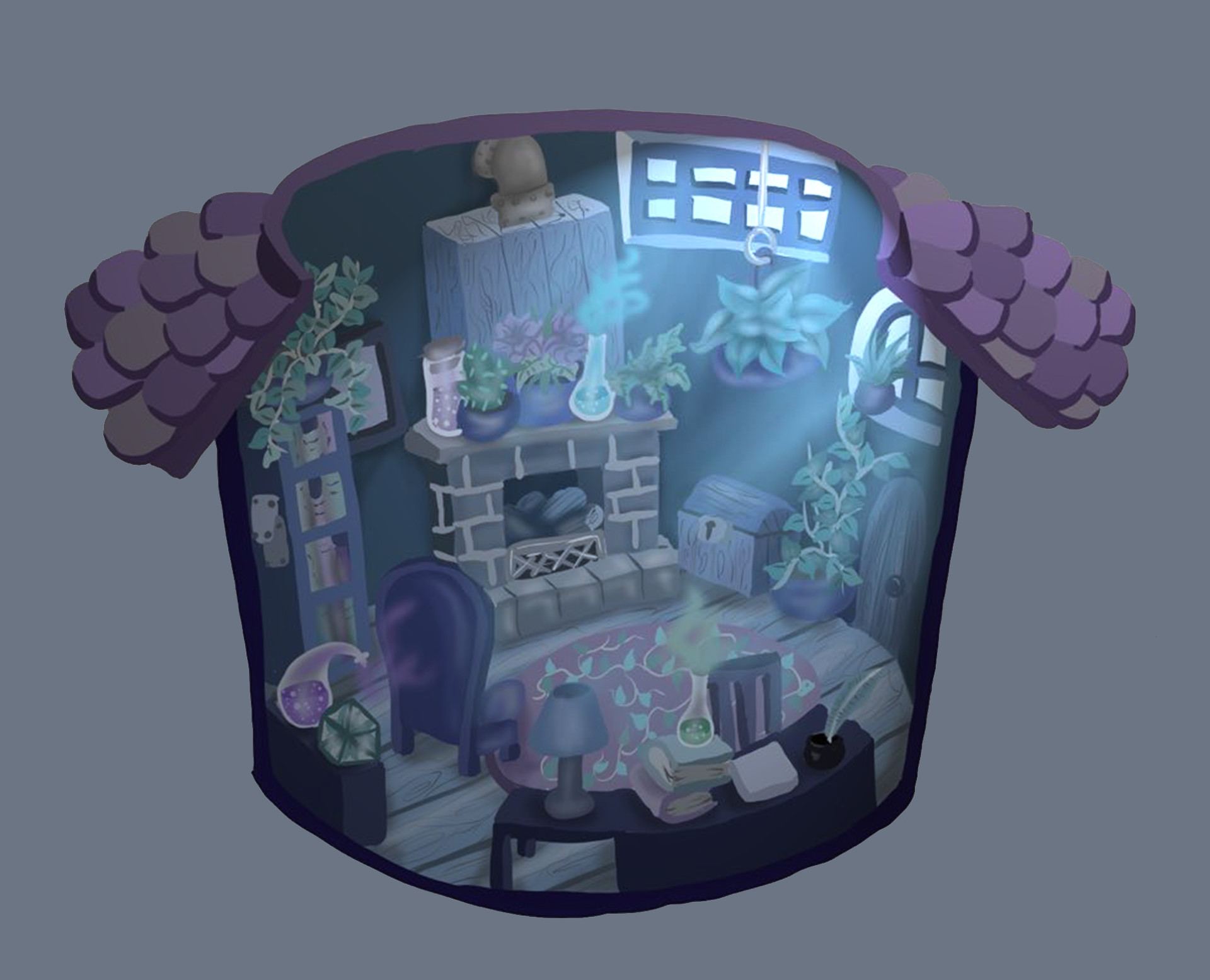 ArtStation - The Botanist's Room