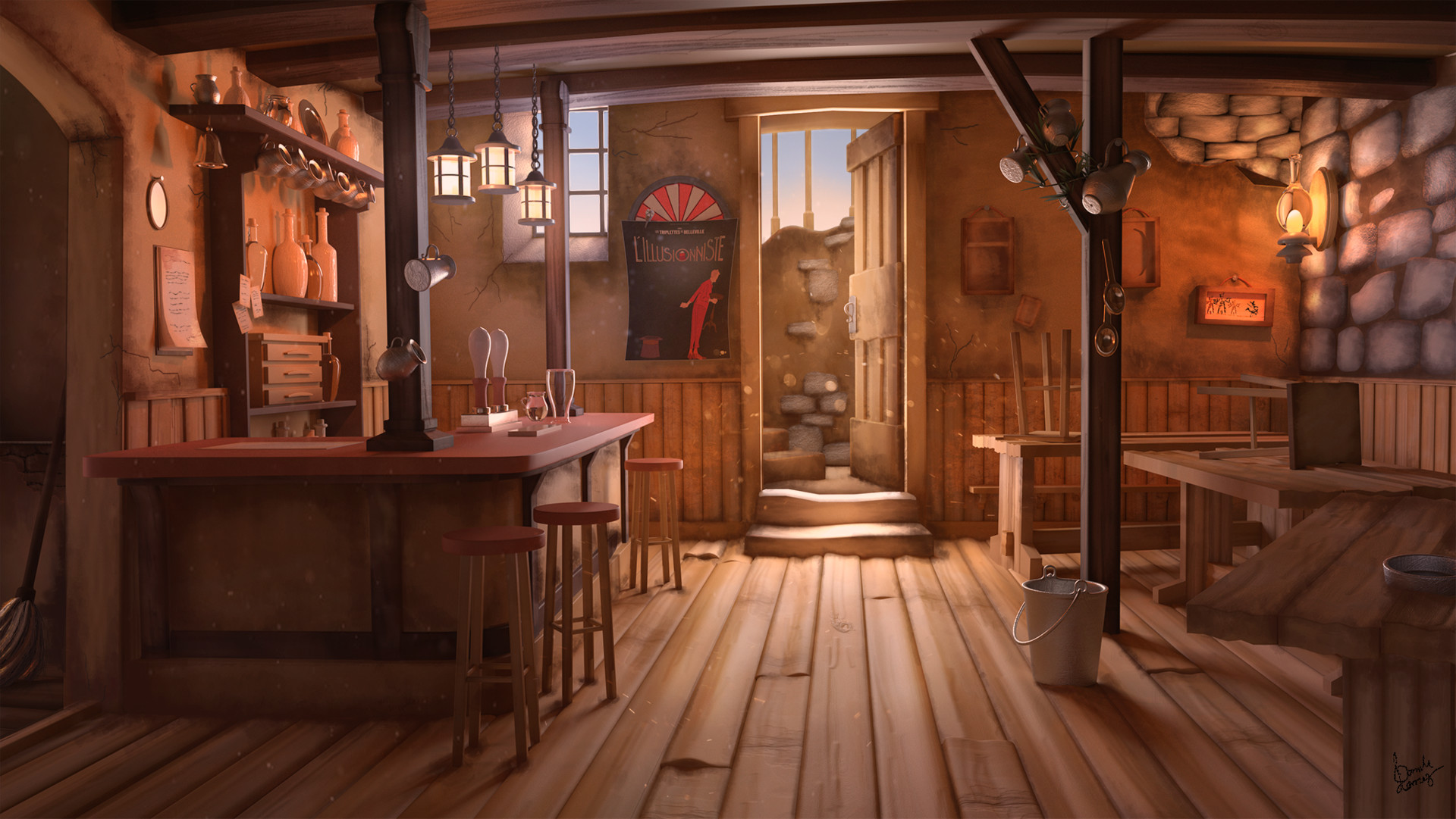 ArtStation - Saloon
