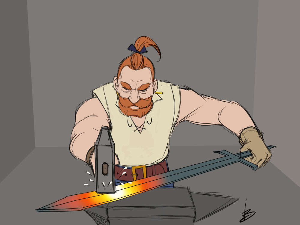 blacksmith coloring