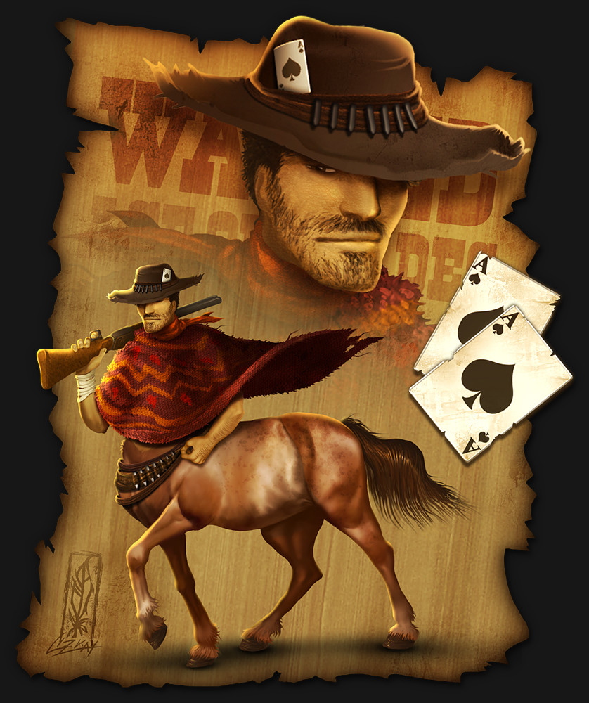ArtStation - Character Concept - Western Centaur 'Two Ace'