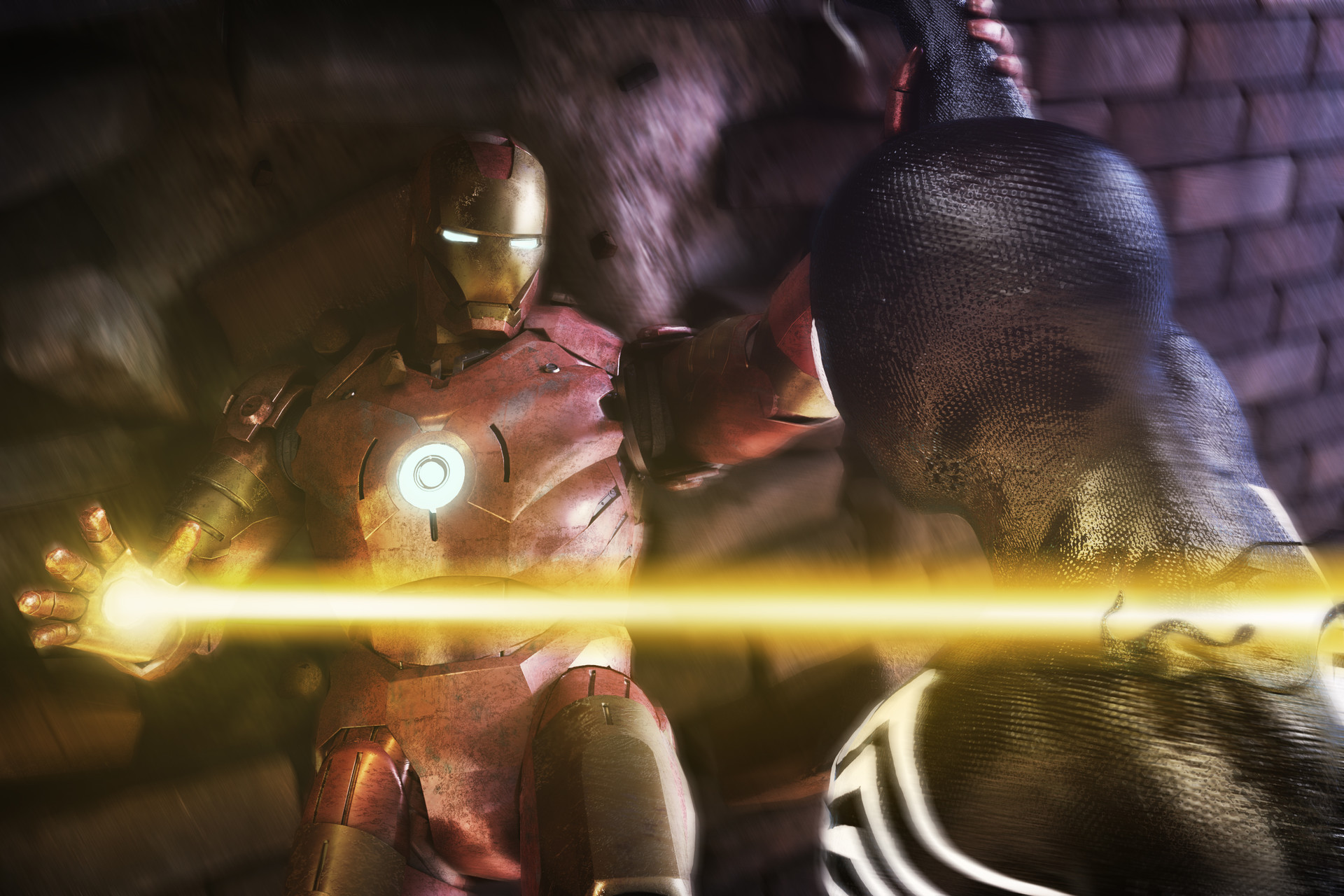 ArtStation - Symbiote Spider-man Vs Iron man