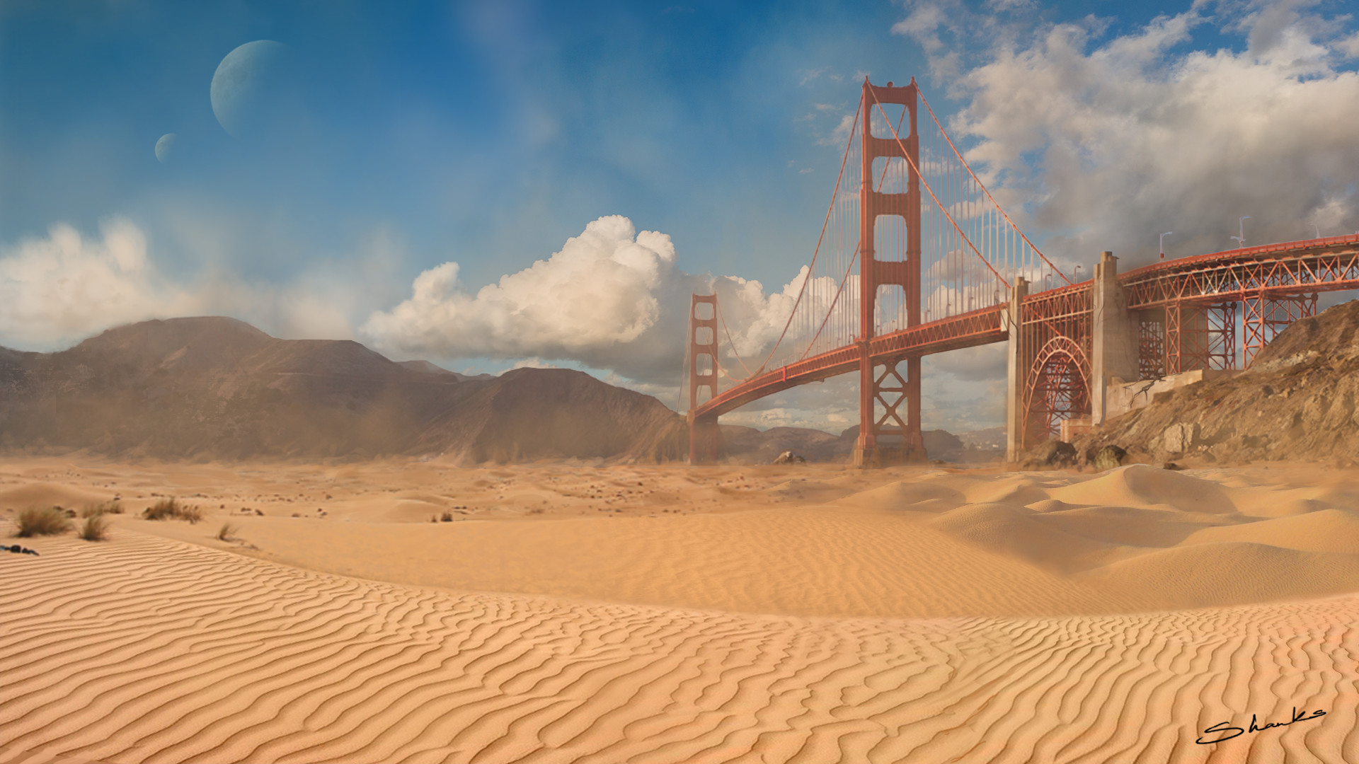 ArtStation - Golden Gate Bridge