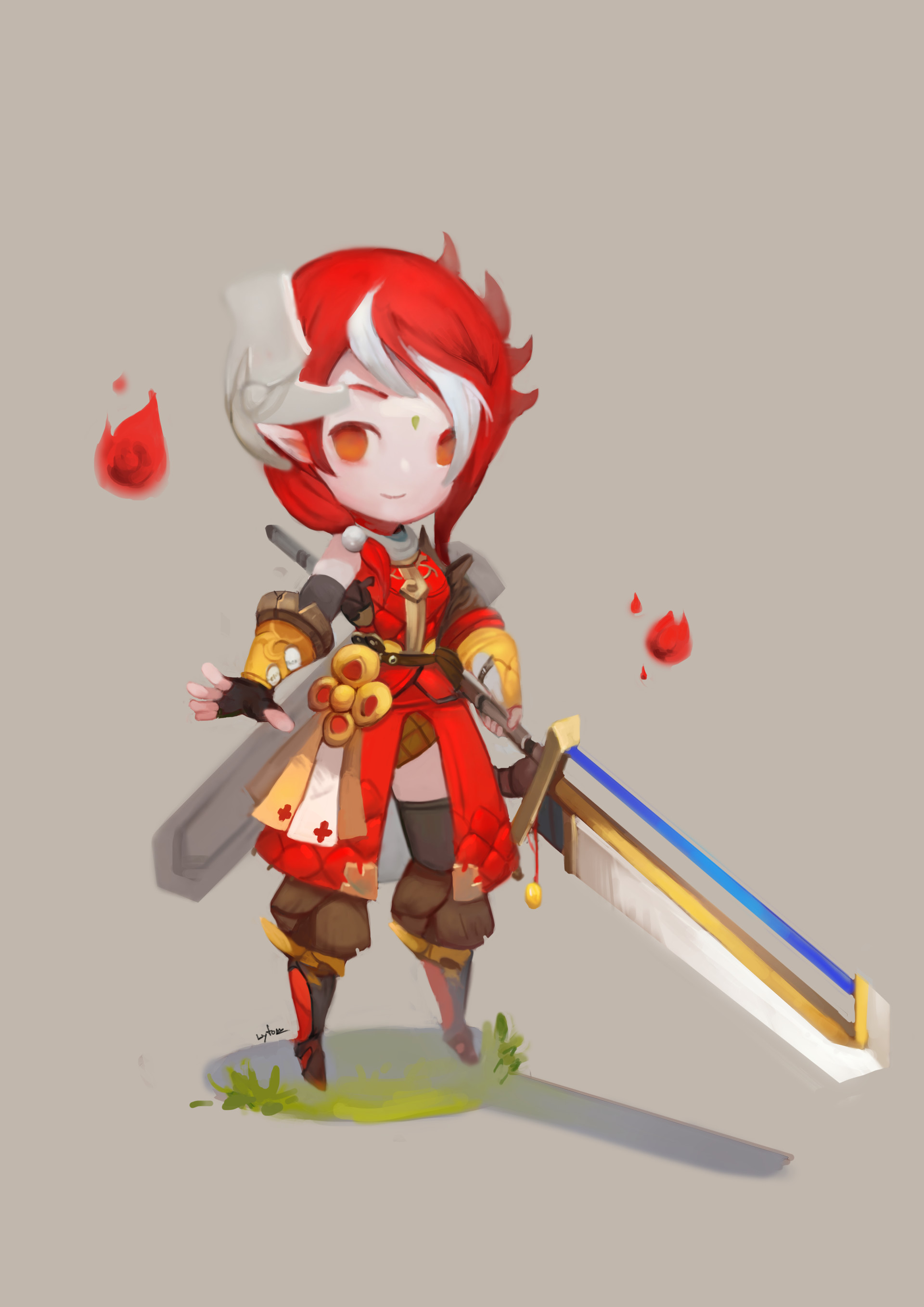 ArtStation - sword girl