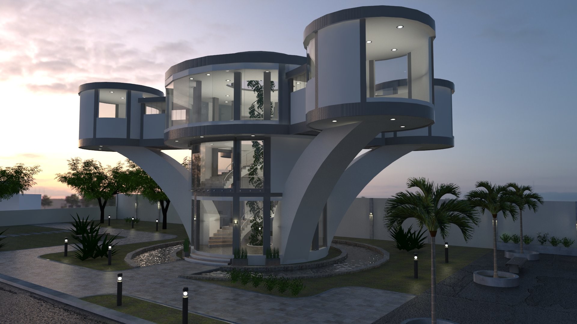 ArtStation - Bayan Tree Building