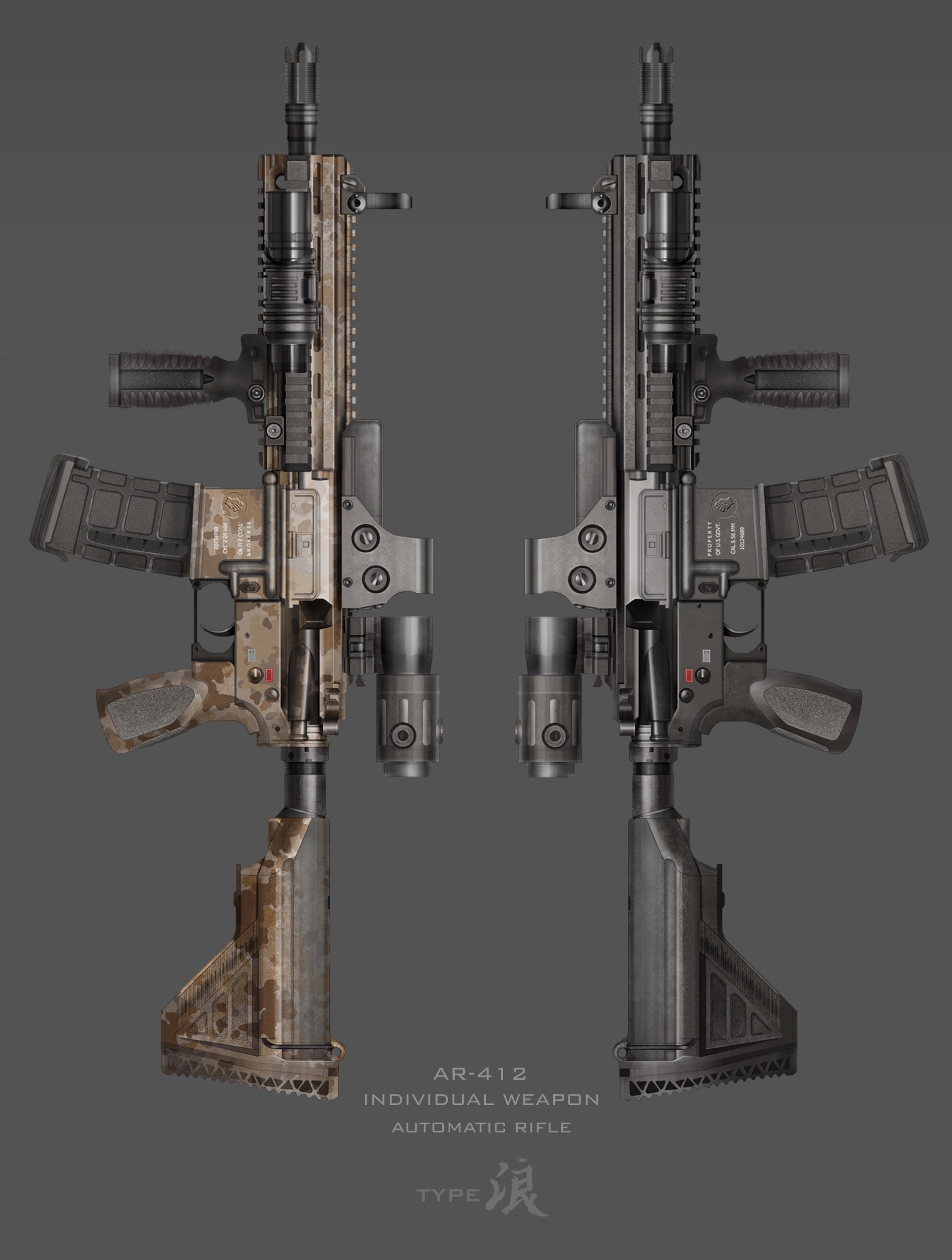 ArtStation - Automatic rifle