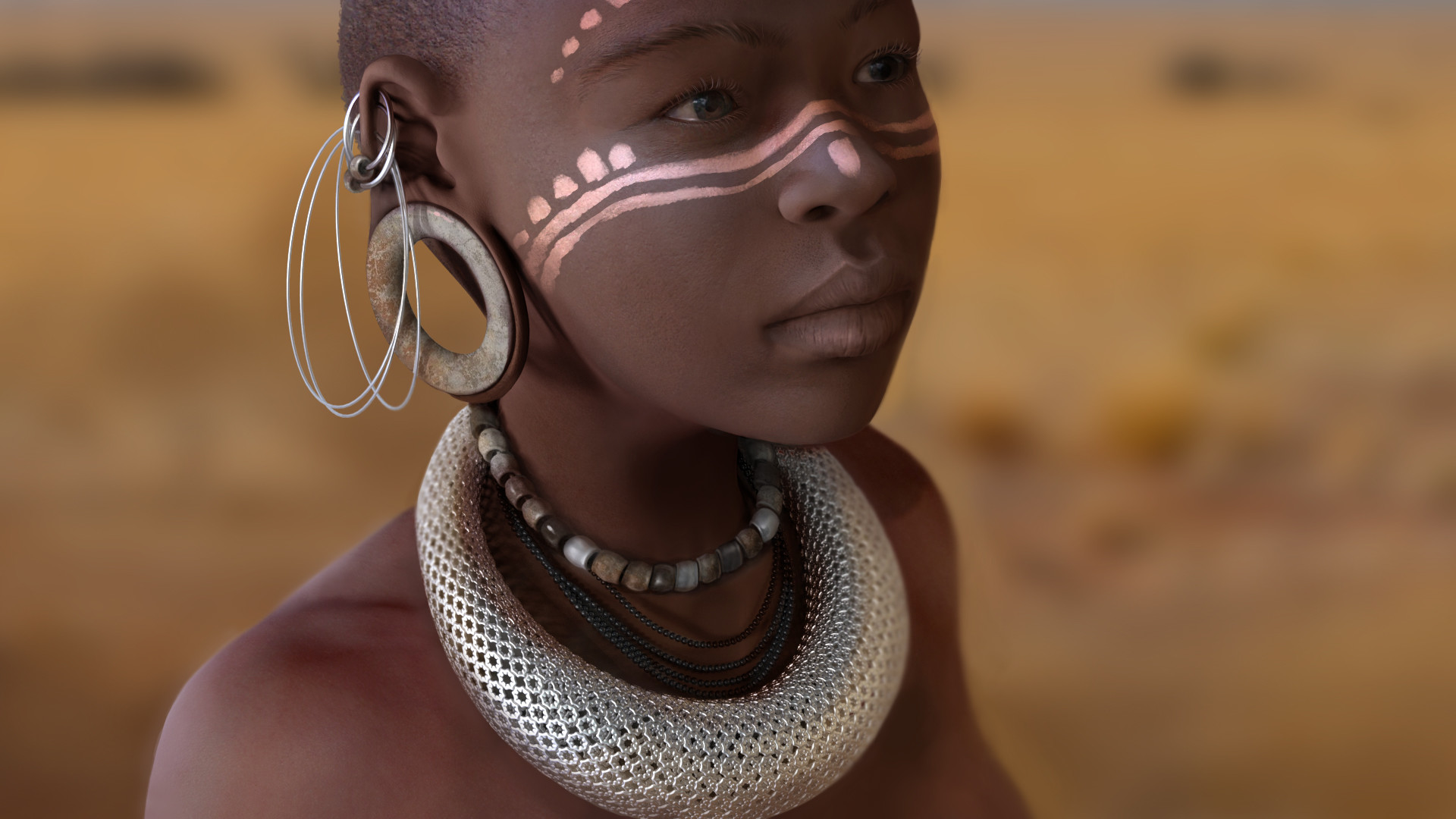 ArtStation - Textured Black Woman