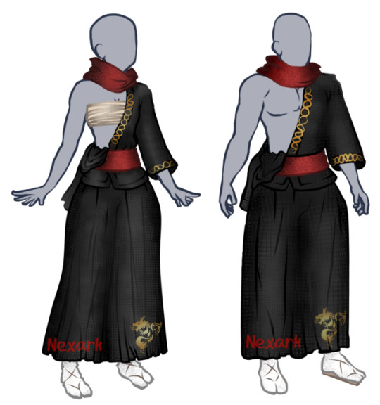 ArtStation - Samurai class clothing concept