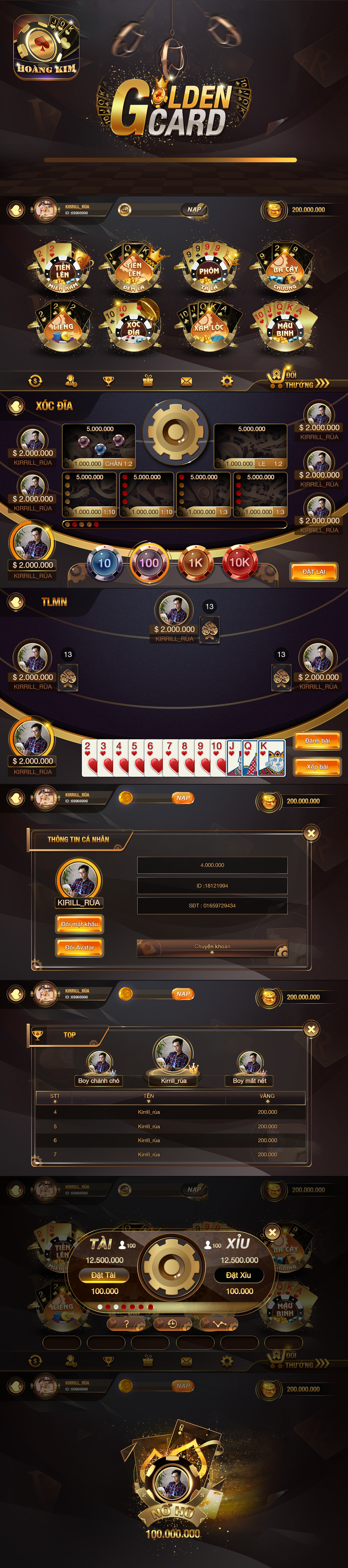 ArtStation - Golden card Poker Game Design