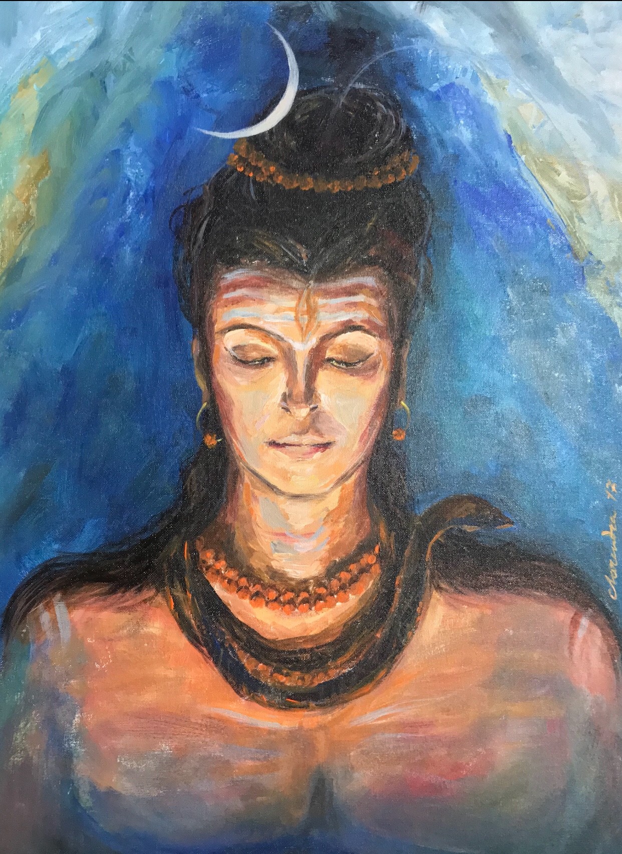 ArtStation - Shiva in meditation