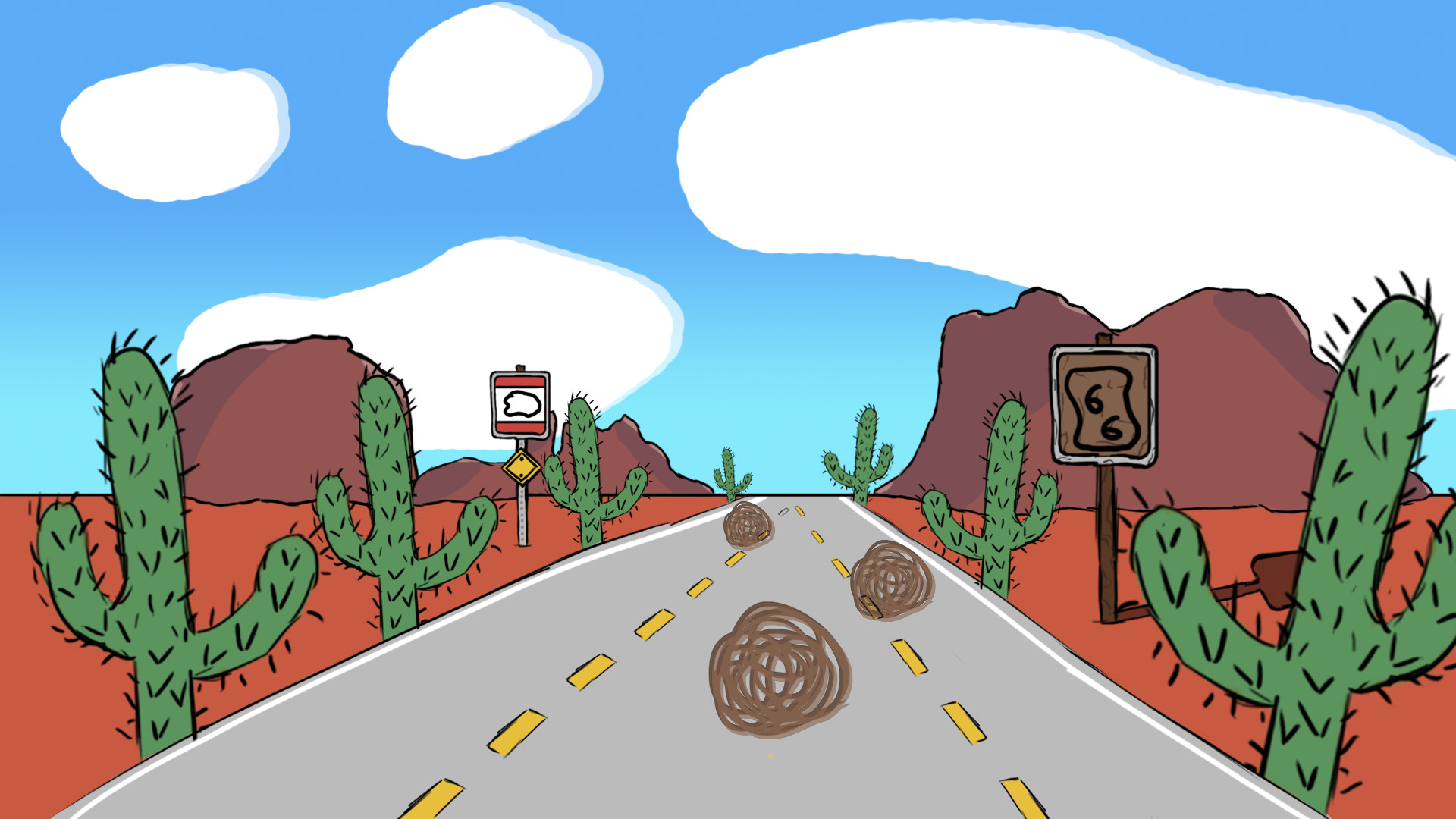 ArtStation - Concept-Road Level-Run