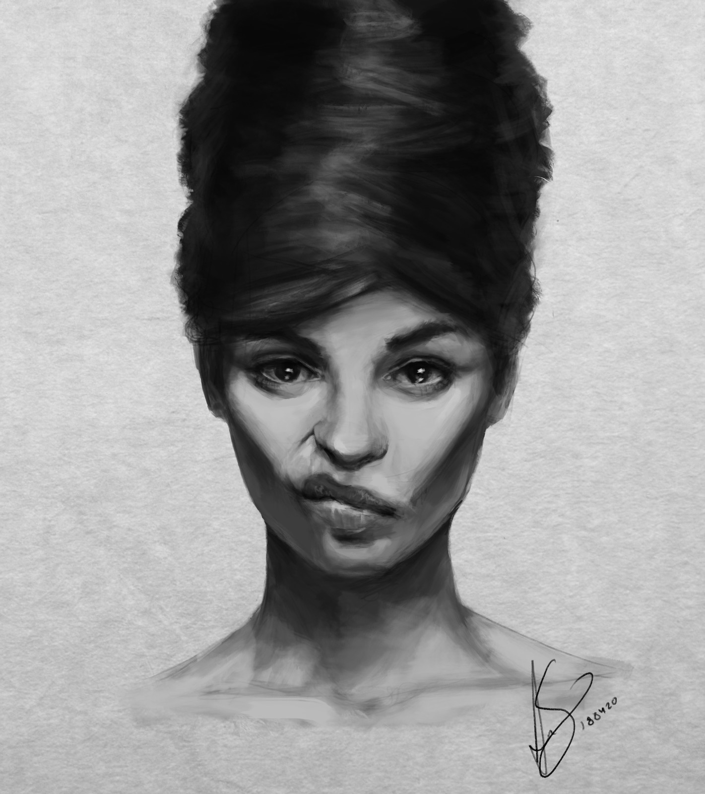 Anna Sandell - Quick, rough portrait study