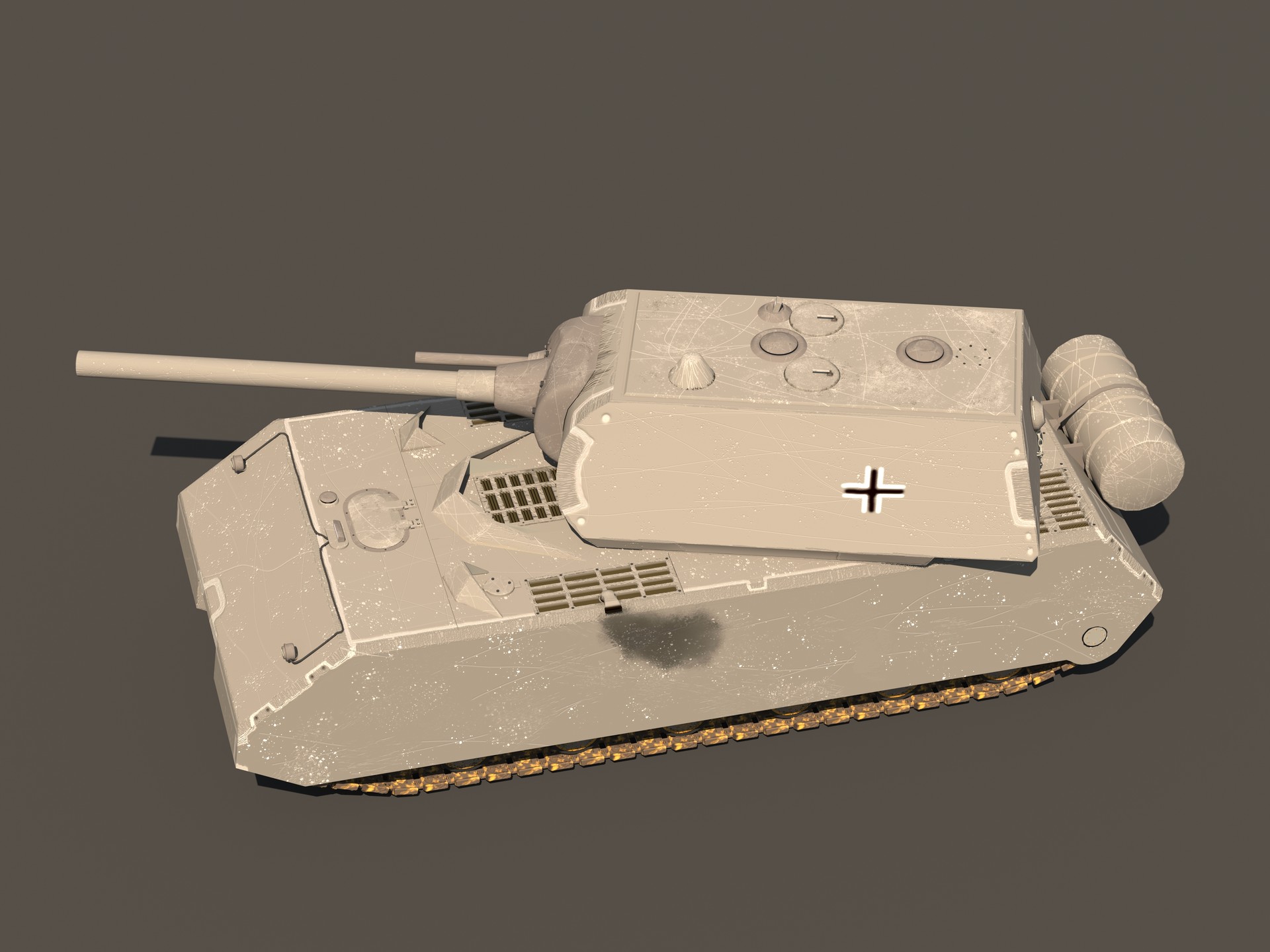 Cristi Codrean - 3D model of Maus tank ,with textures,inspired by Word ...