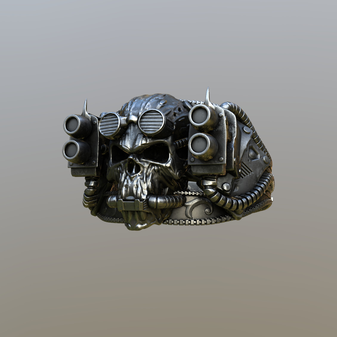 Nicholas Hall - gunrunner ring design