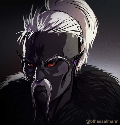 Bernardo Hasselmann - Drow Portraits Exploration