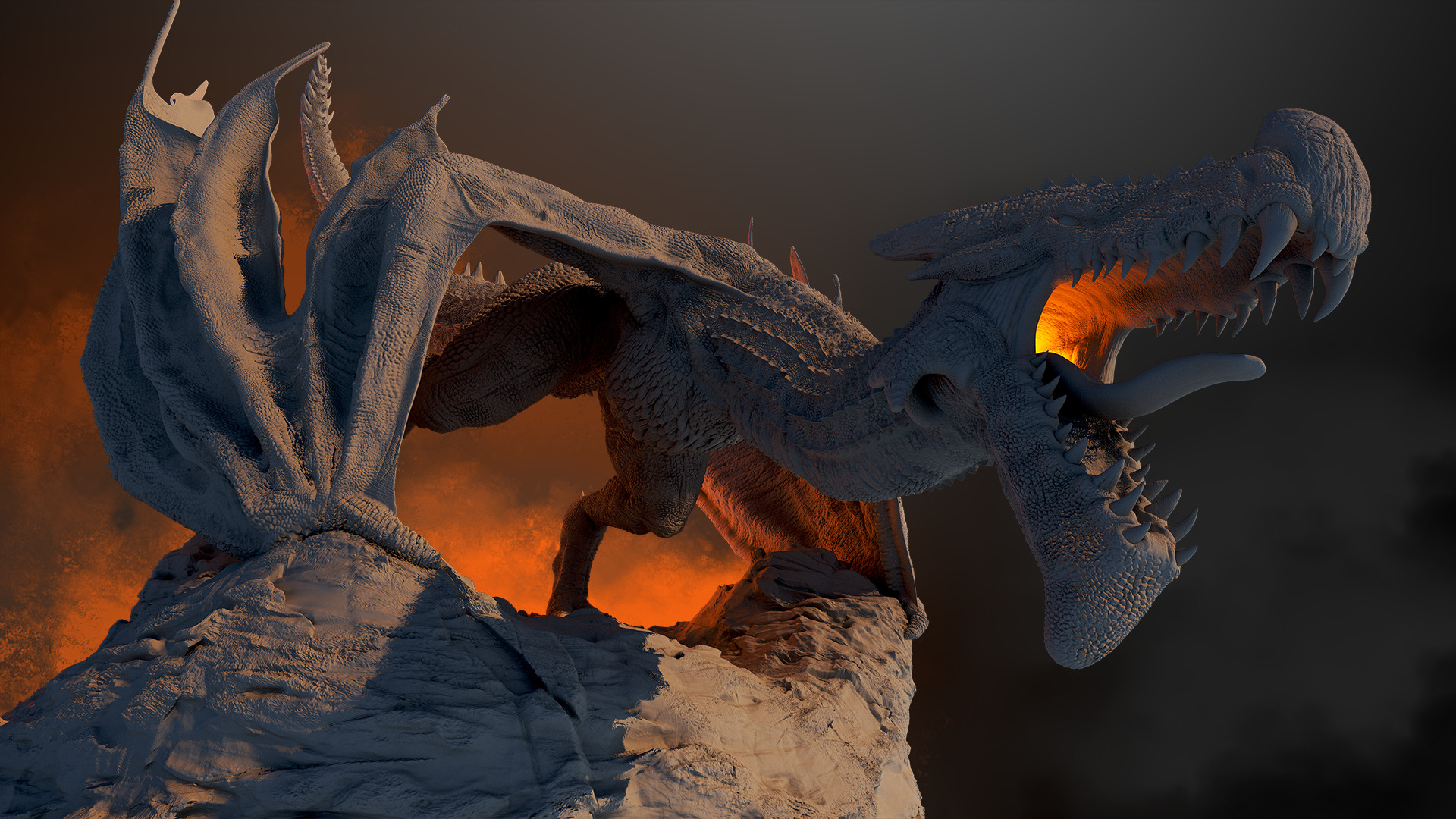 Cameron MacRae - ZBrush Dragon Sculpt