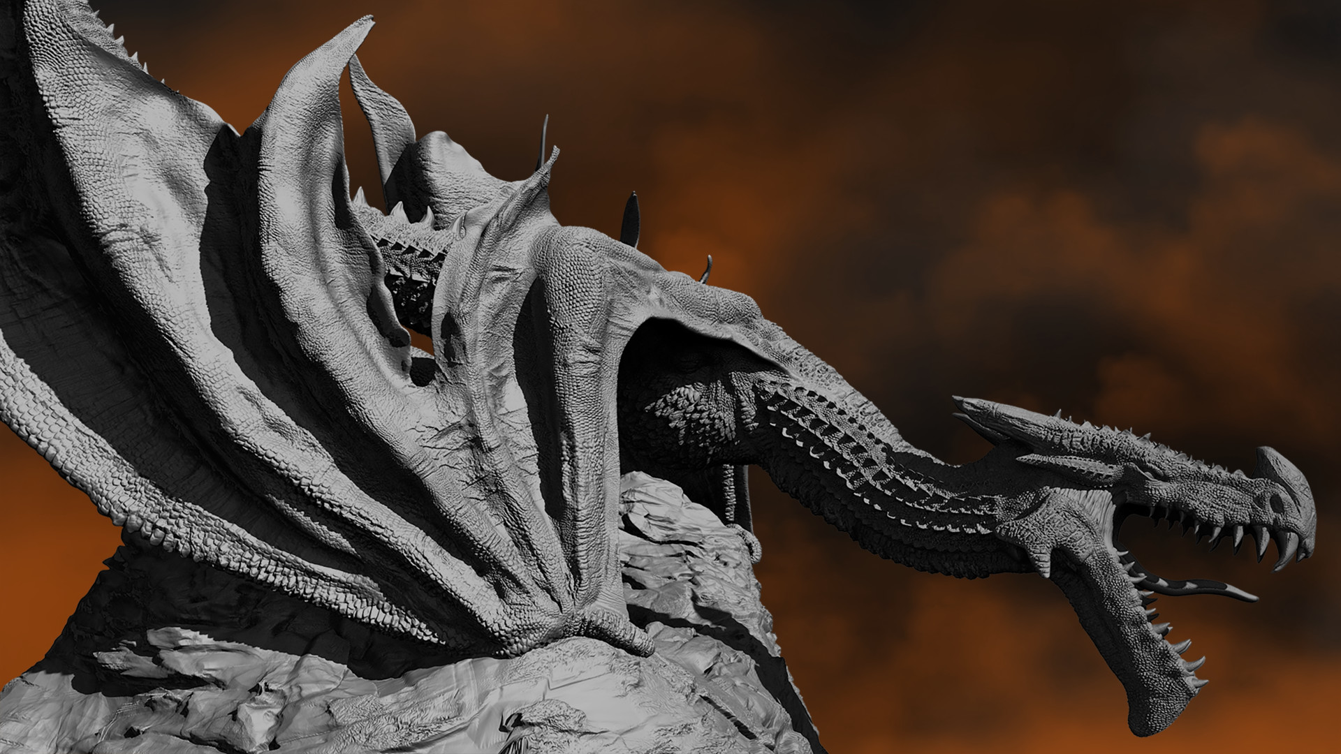Cameron MacRae - ZBrush Dragon Sculpt