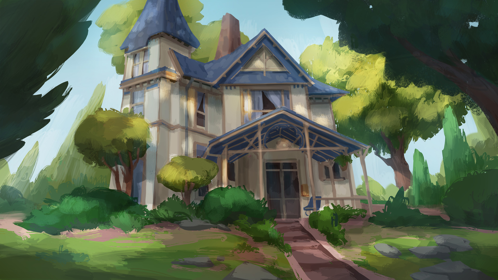 ArtStation - Scene design "Sweet home", Personal artwork for fun! 😅