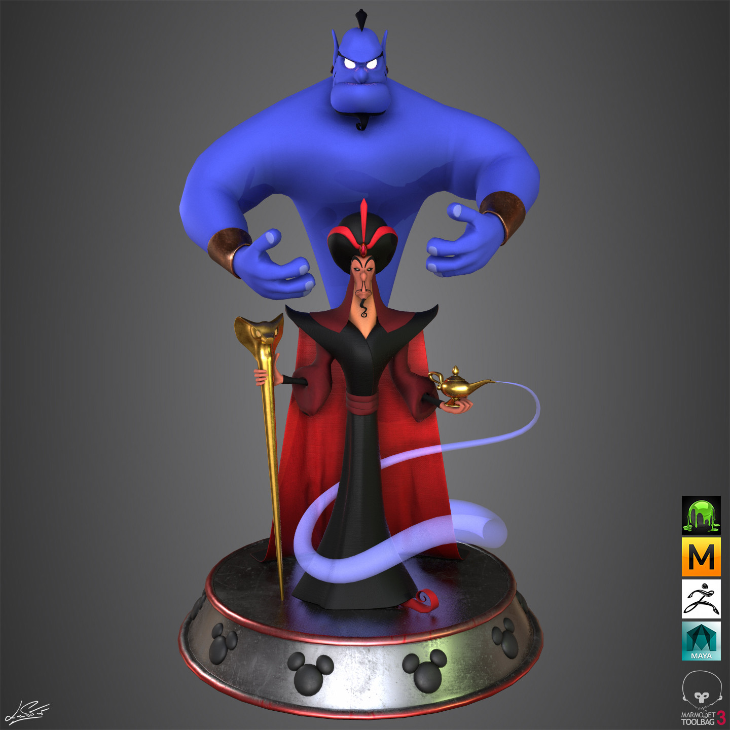 Jafar Aladdin Genie