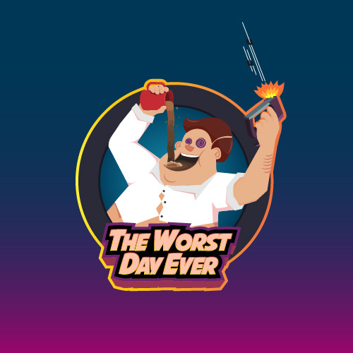 ArtStation - Logo and banner for steam game The Worst Day Ever