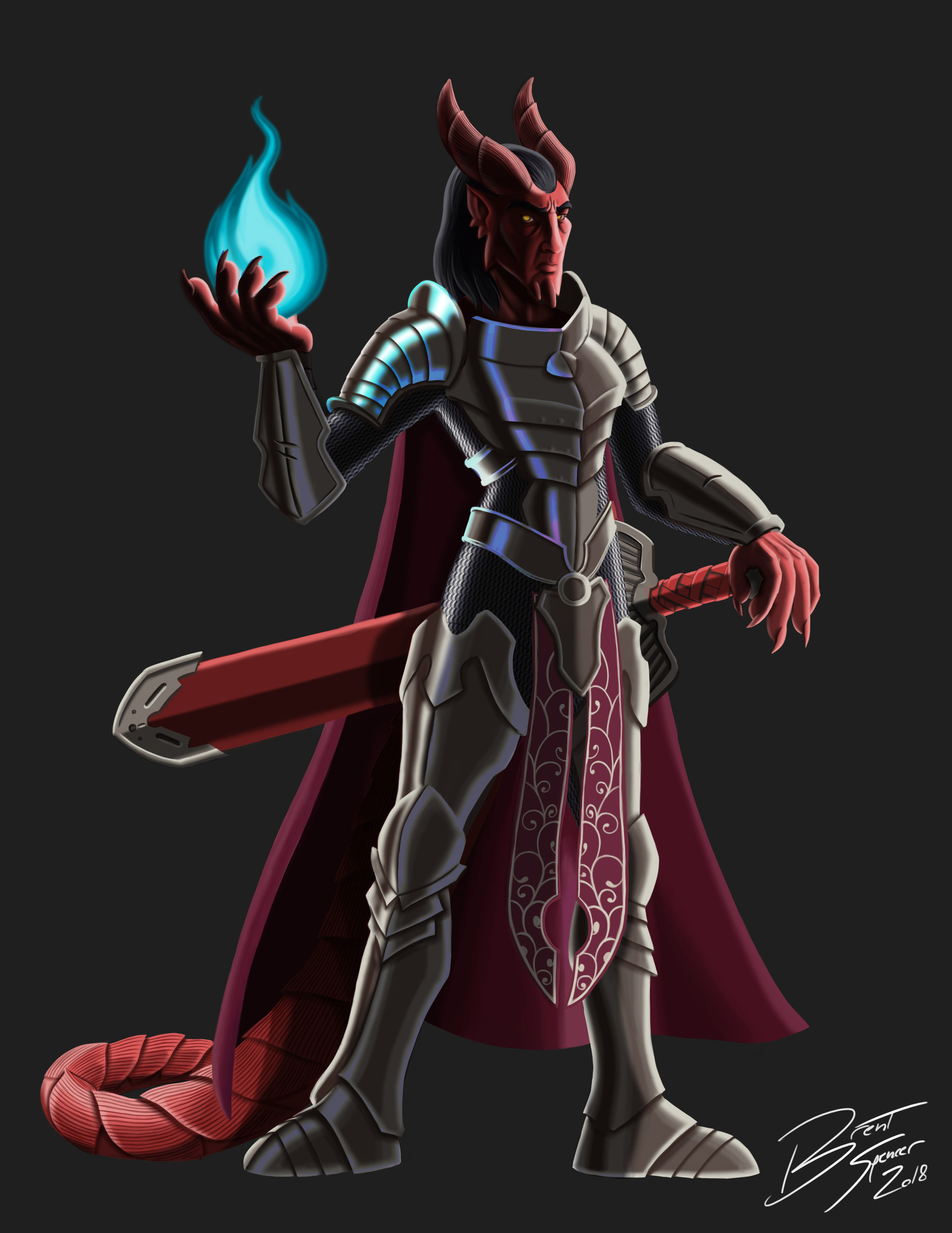 ArtStation - Tiefling Knight