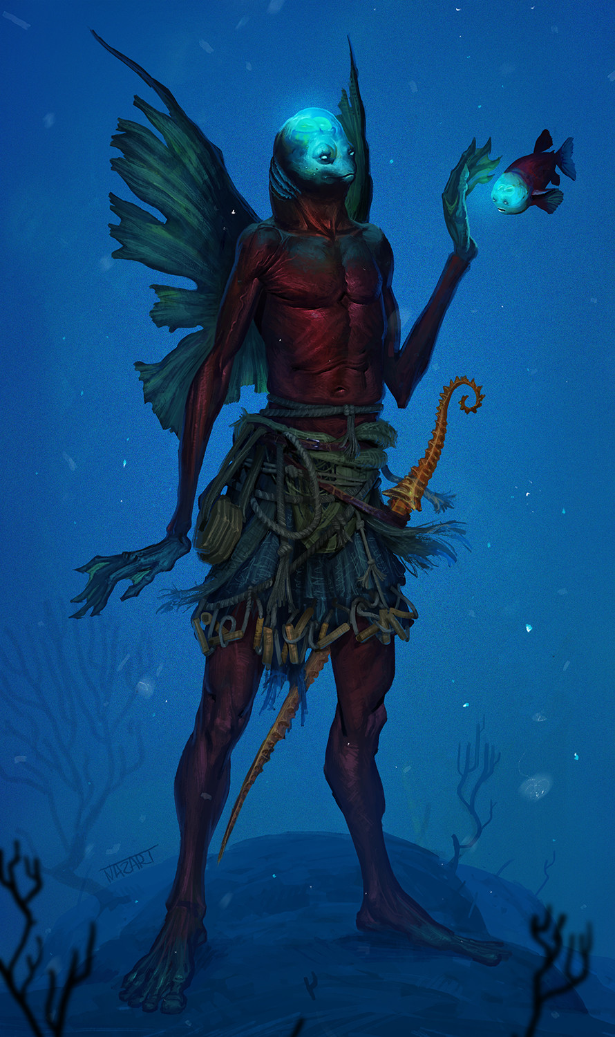 ArtStation - Sea warrior