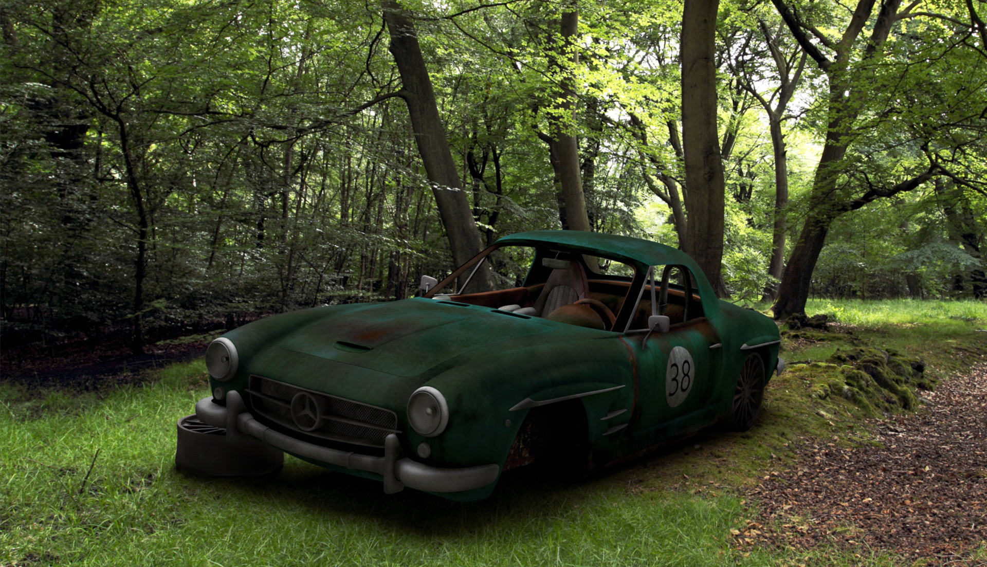ArtStation - Vintage Car Texture and Lighting