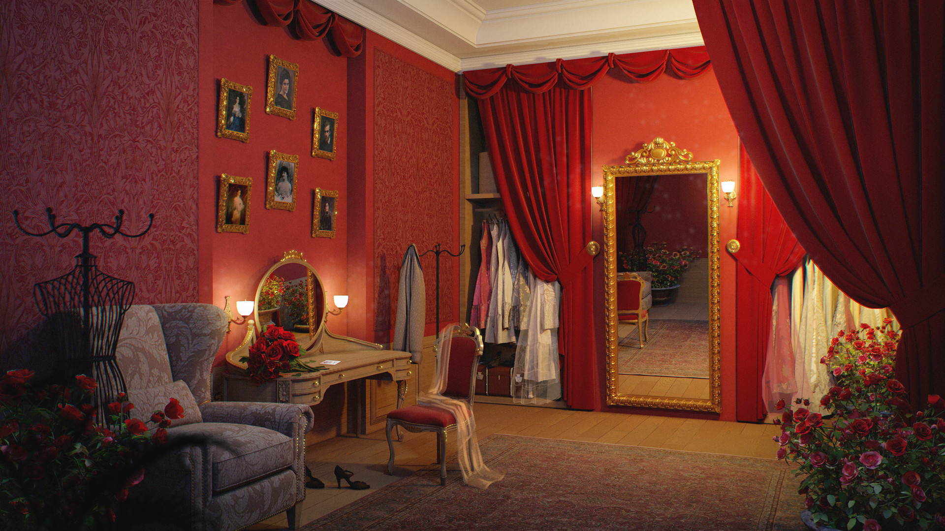 ArtStation - Opera singer's dressing room
