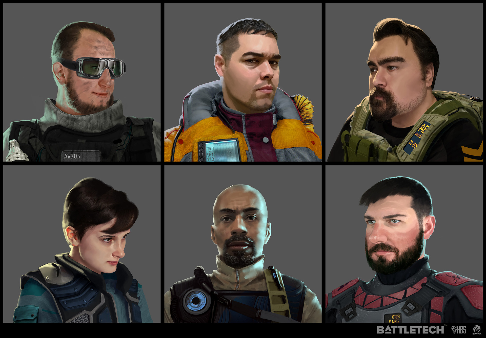 ArtStation - BattleTech Backer Portraits