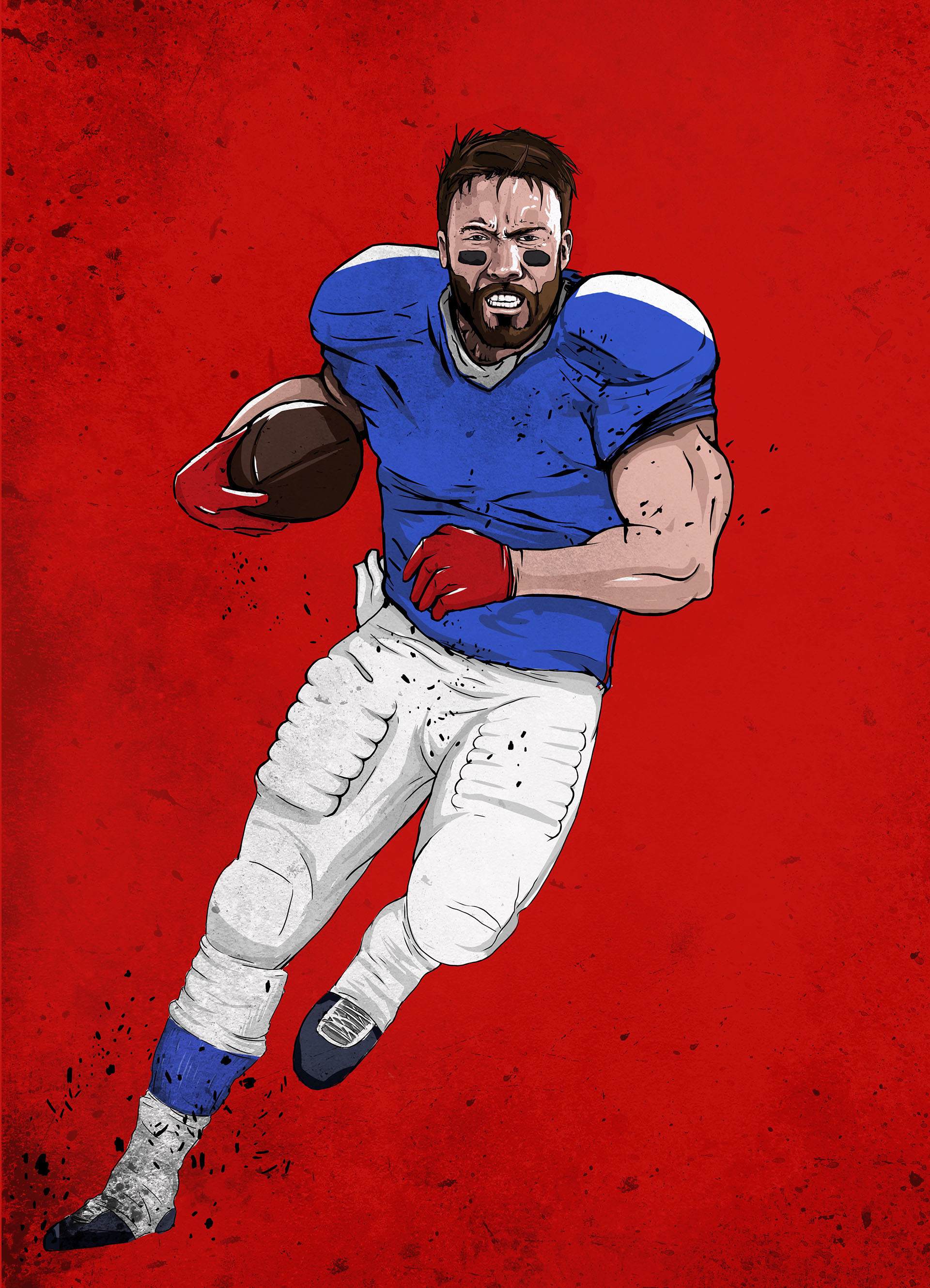 ArtStation - NFL player illustrations