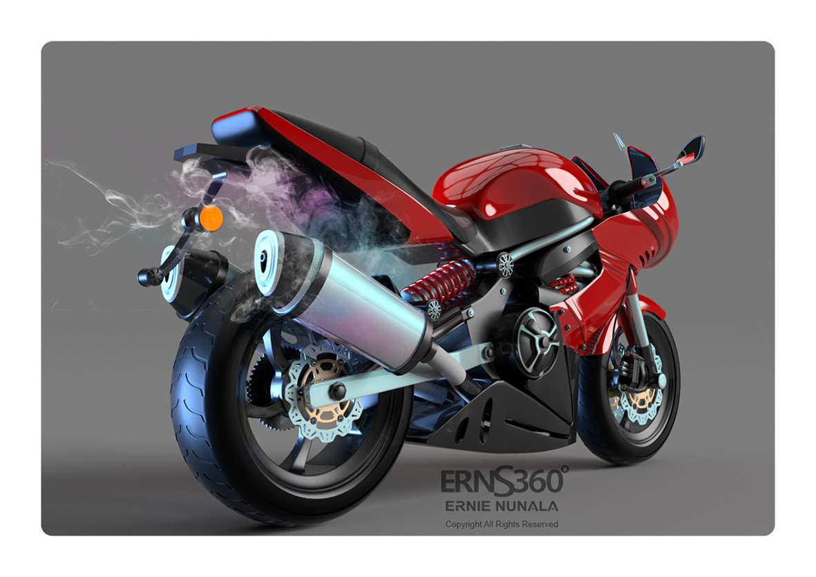 ArtStation - Ninja Bike Visualization
