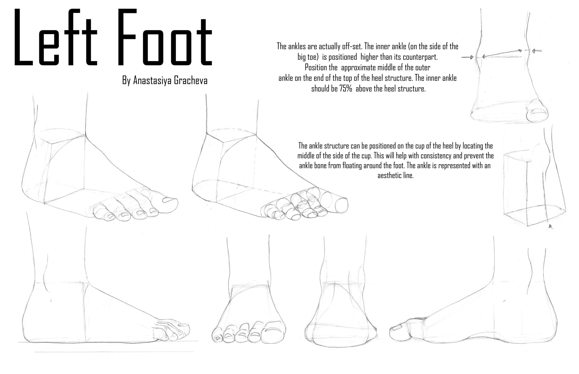 ArtStation - Left Foot Model Sheet