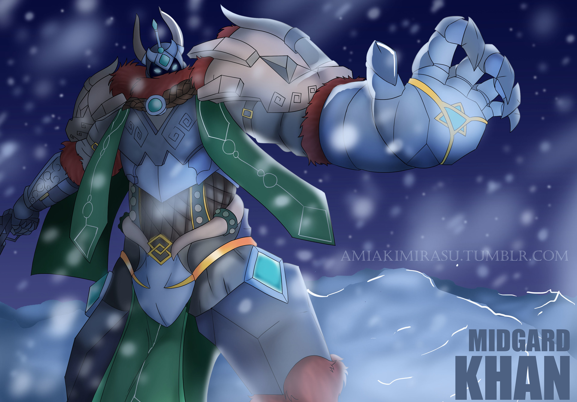 ArtStation - PALADINS Midgard Khan FULL skin concept