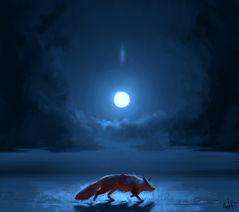 ArtStation - 4 little paintings of a Fox