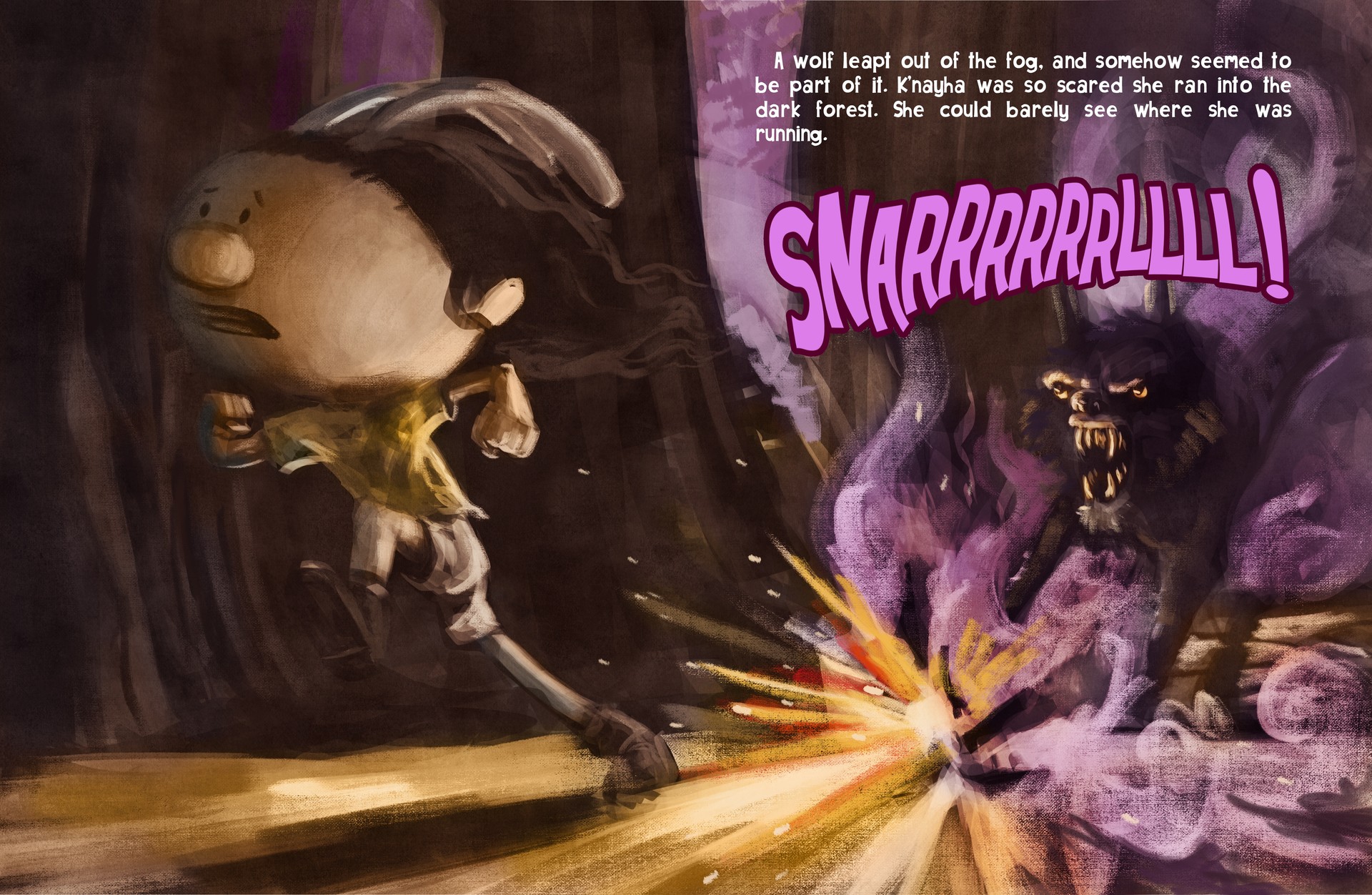 ArtStation - The Wolf Attacks