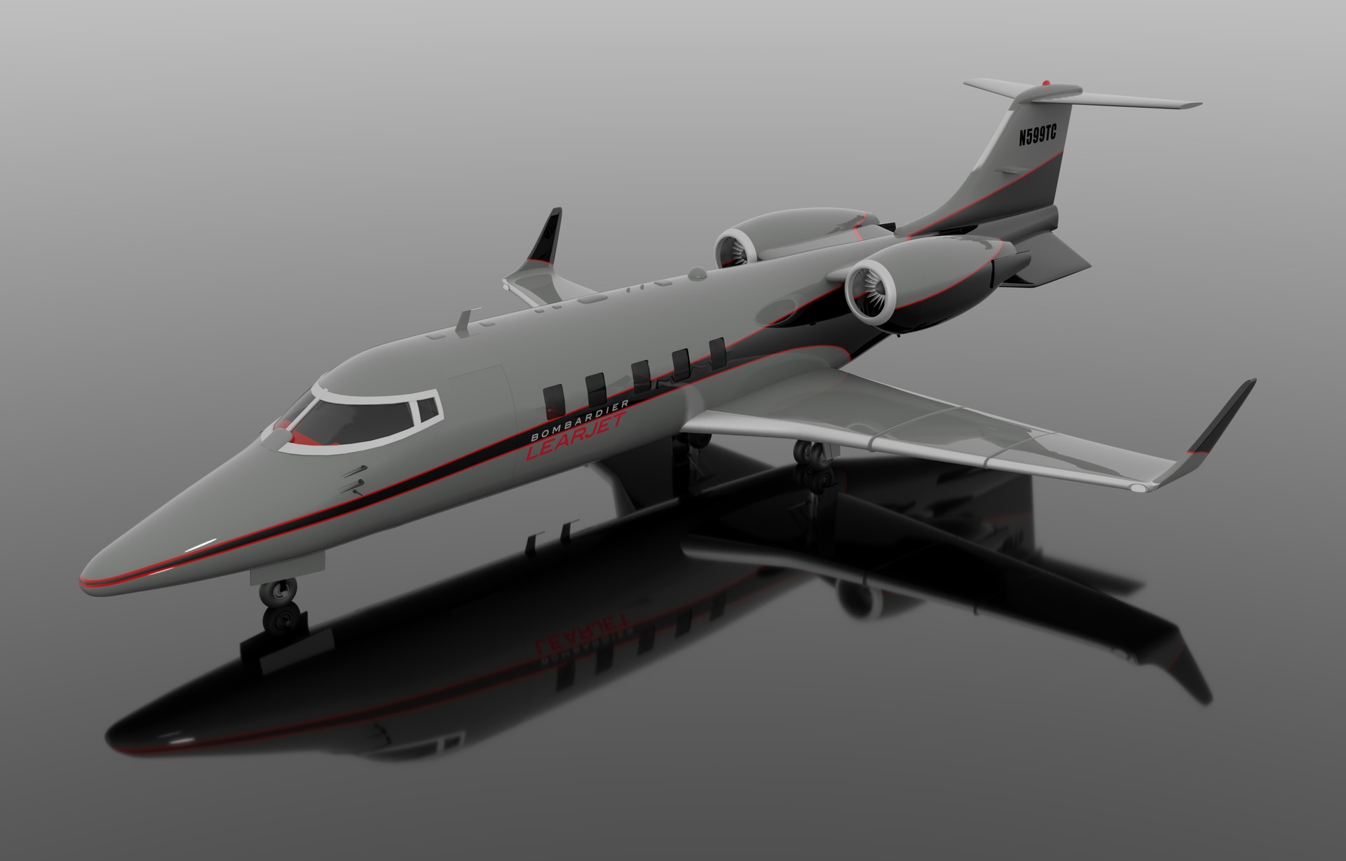 ArtStation - Lear Jet 60