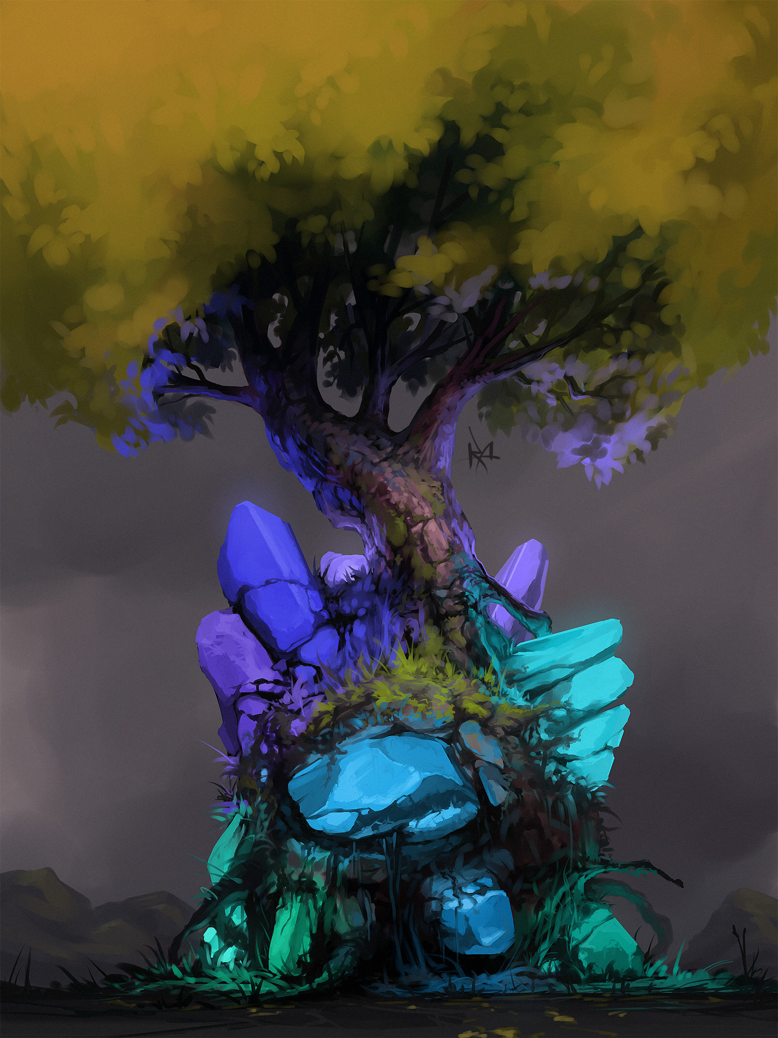 ArtStation - Crystal tree