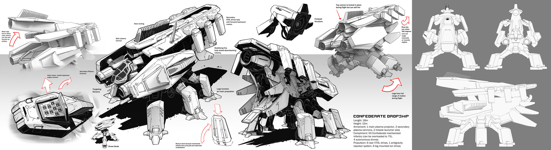 Colin Searle - Confederate Dropship