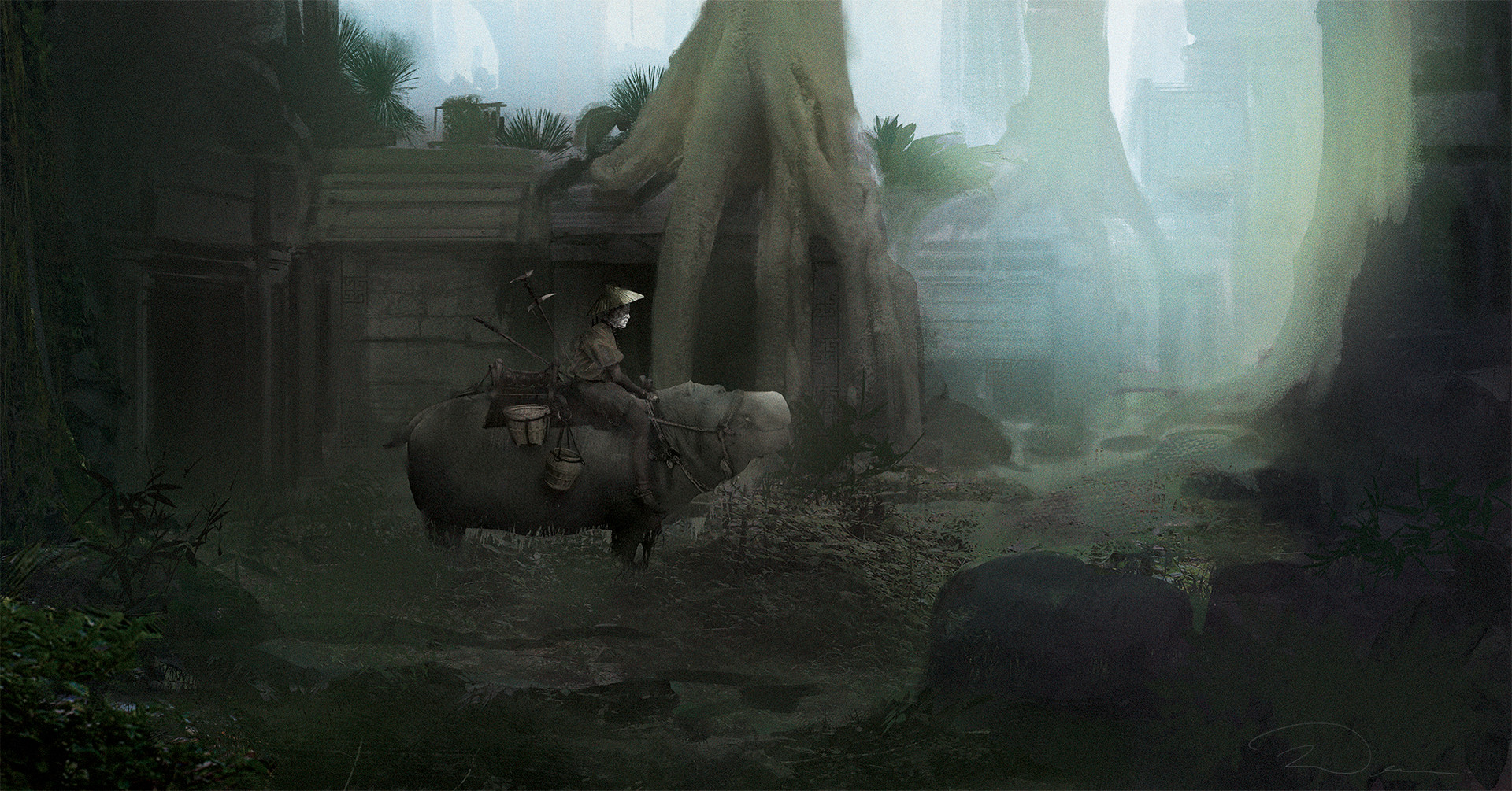 ArtStation - The Hippo Rider