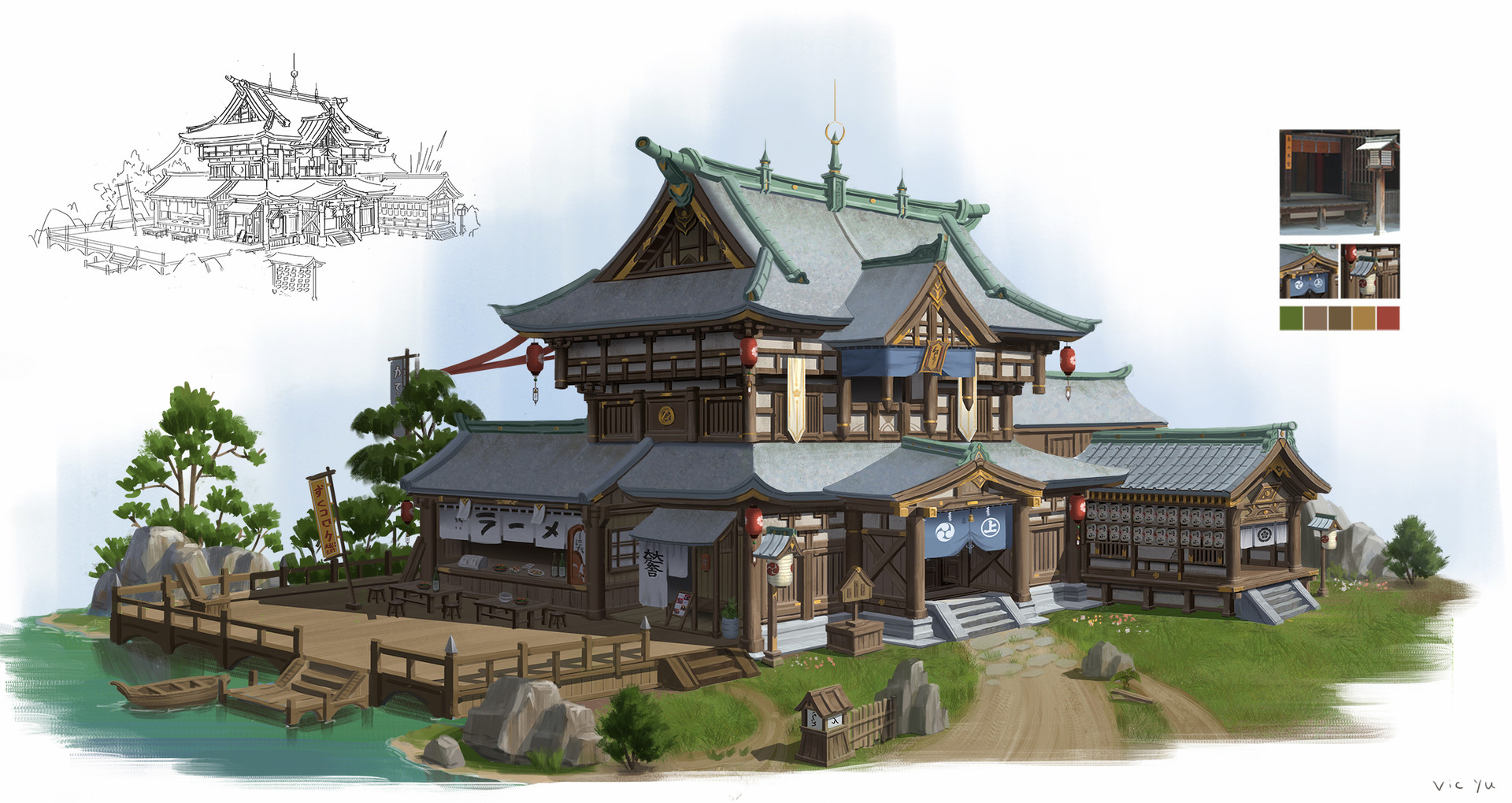 ArtStation - Japanese architecture